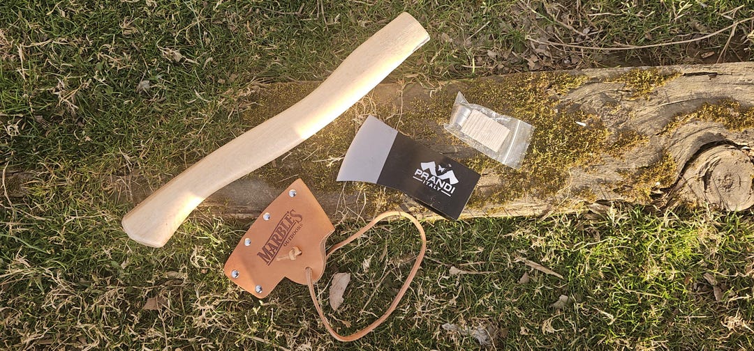 DIY Hatchet Kit | Hatchet With Hickory Handle and Leather Mask Make ...