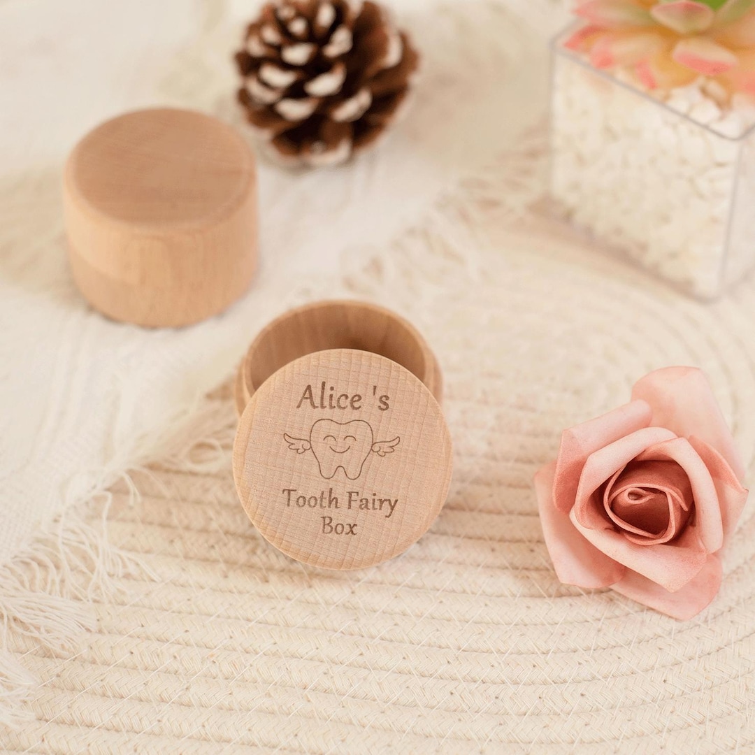First Tooth Fairy Box,tooth Keepsake Box,personalized Wooden Tooth ...