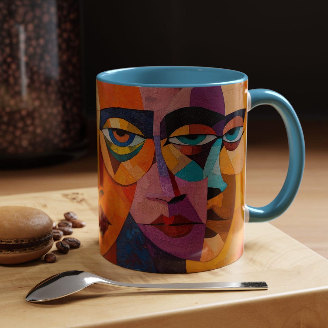 Colorful Abstract Art Coffee Mug, Perfect for Coffee Lovers, Gift for ...