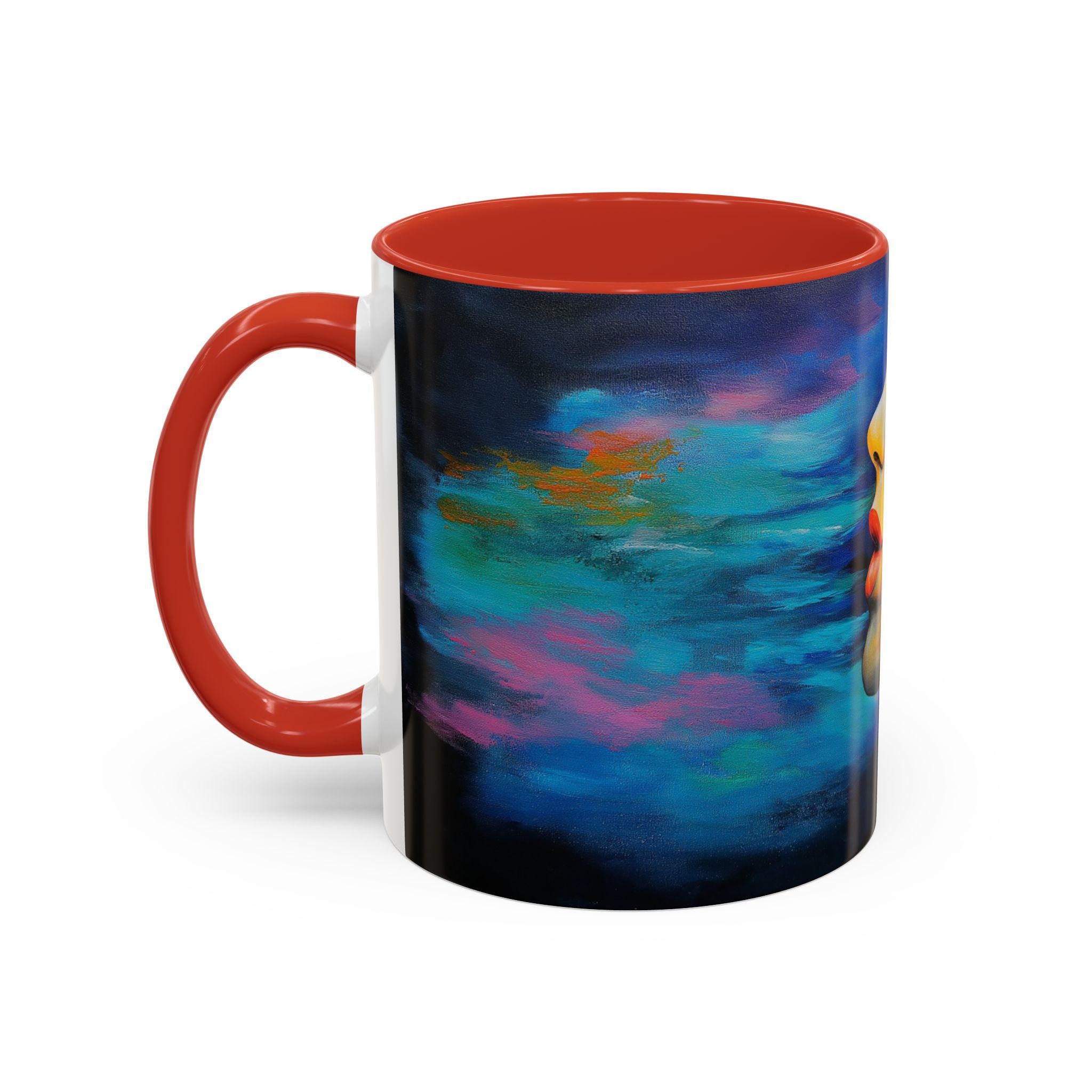 Artistic Portrait Coffee Mug Colorful Ceramic Cup Unique Gift for Art ...