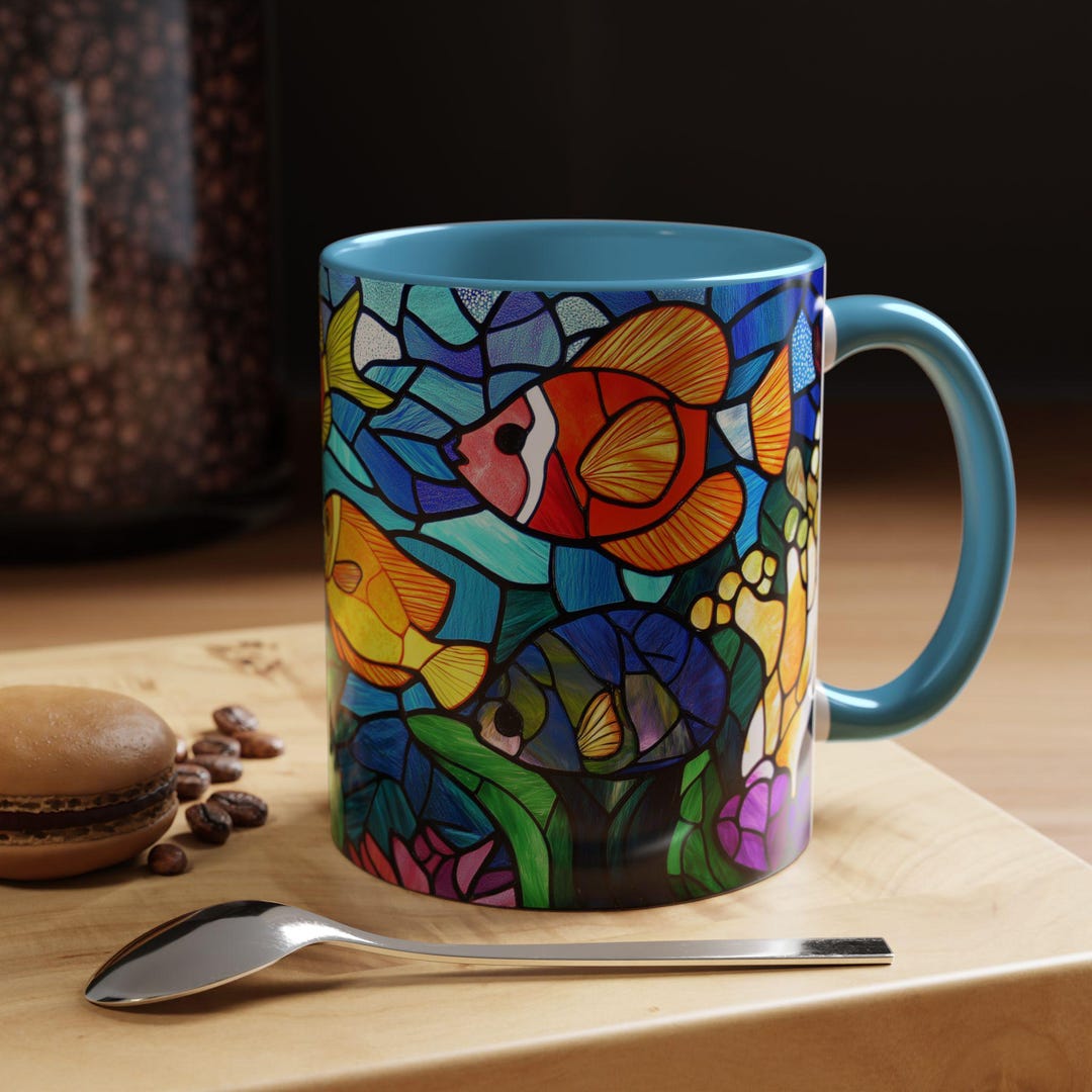 Vibrant Fish Coffee Mug Gift for Fish Lovers Gift for Birthdays Ocean ...