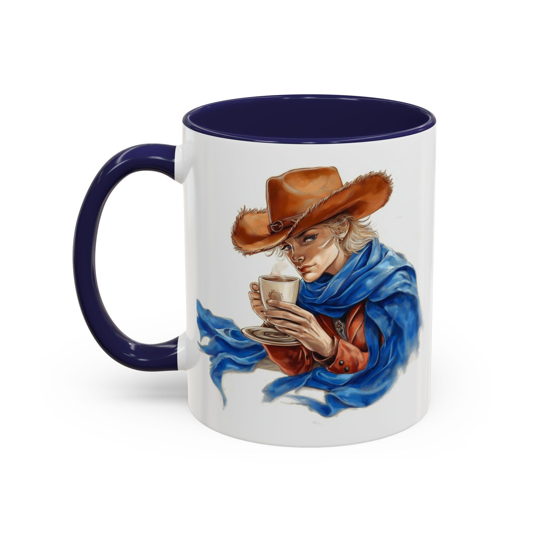 Rustic Western Coffee Mug Cowboy Horse Lover Gift Vintage Style Unique ...