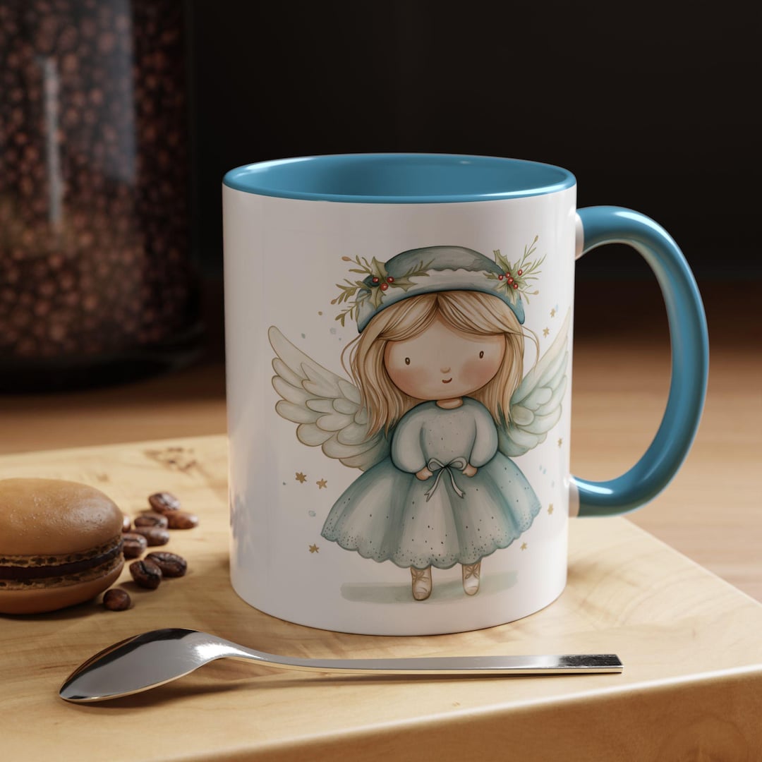 Whimsical Angel Coffee Mug Cute Gift for Moms Unique Kitchen Decor ...