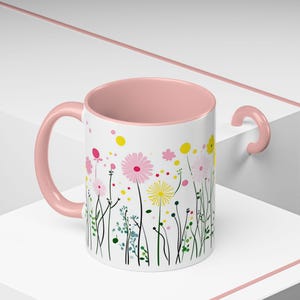 Floral Accent Coffee Mug Cheerful Floral Design Perfect for Gift Giving ...