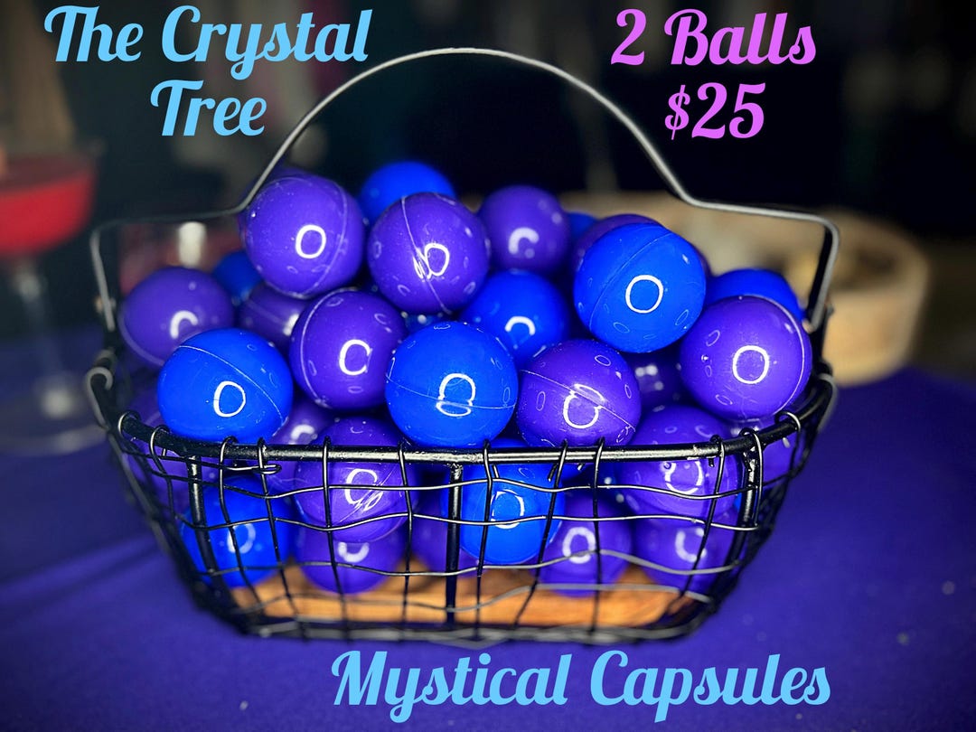 2 Crystal Capsules, Mystery Capsules, Mystery Balls, Lottery Balls ...