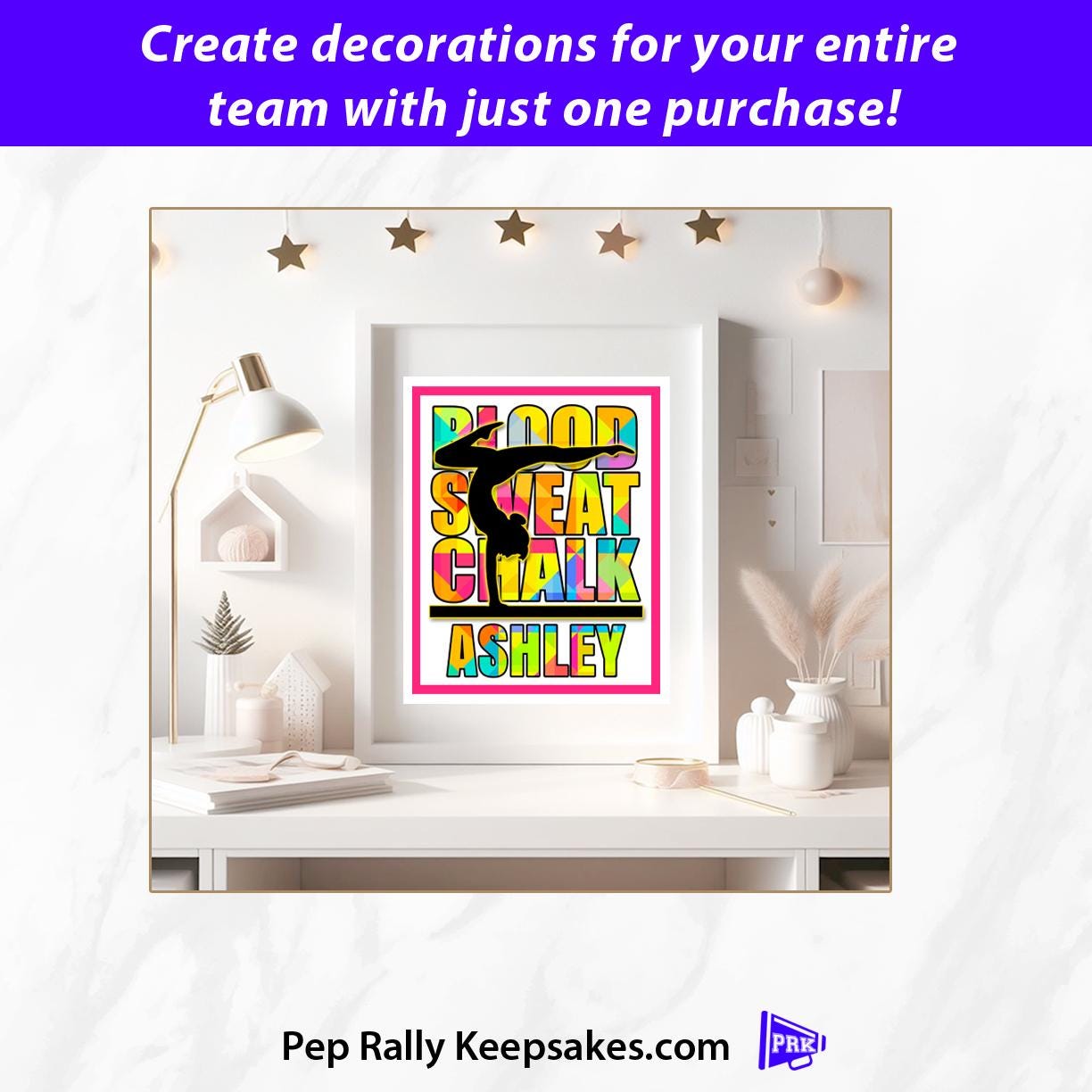 Personalized Gymnastics Poster, Gymnastics Wall Art Print for Girls ...