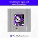 Volleyball Locker Sign, Door Sign and Wall Art Poster With Star to ...