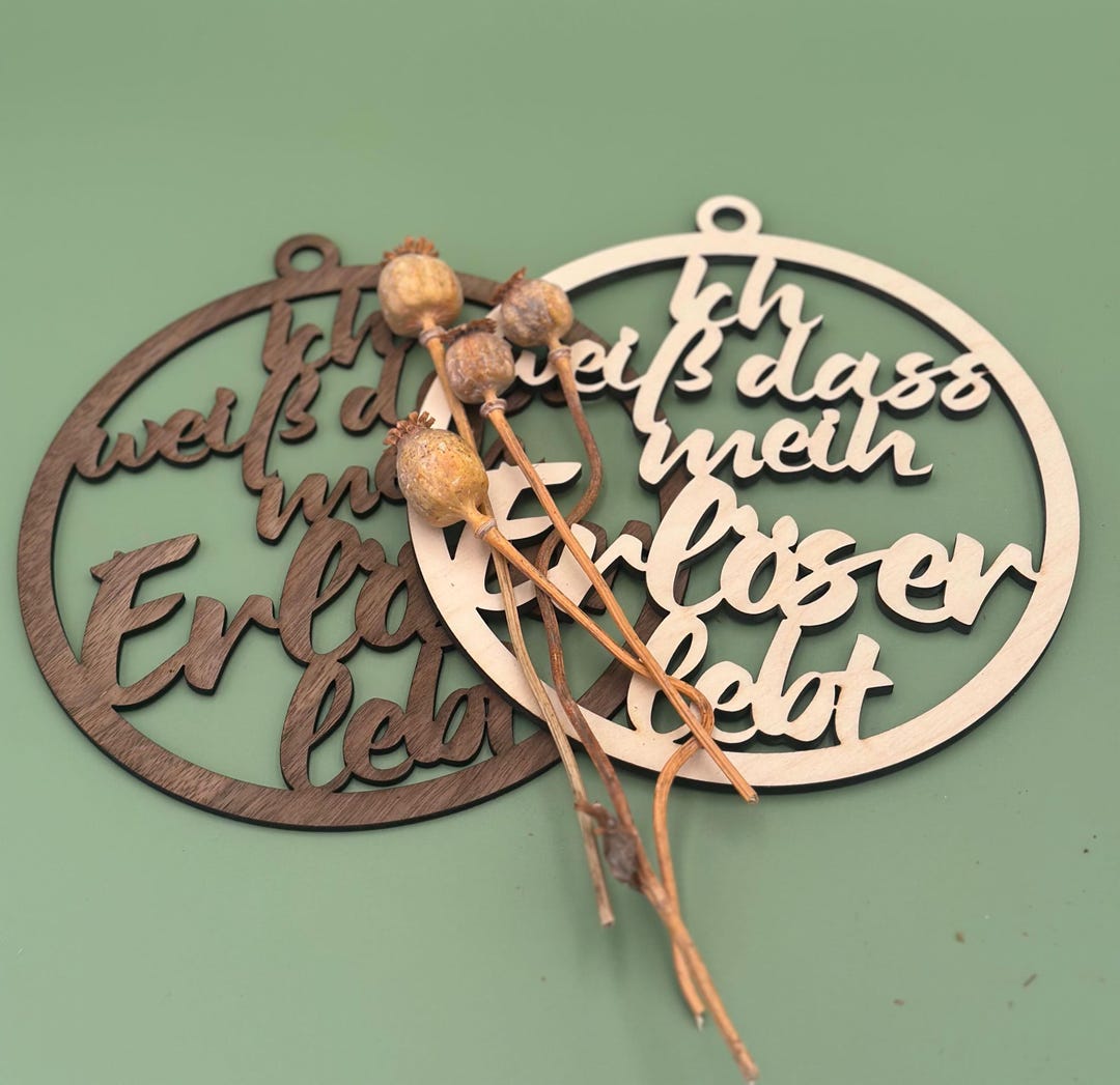 Wooden Sign With Bible Verse I Know That My Redeemer Lives, Laser ...