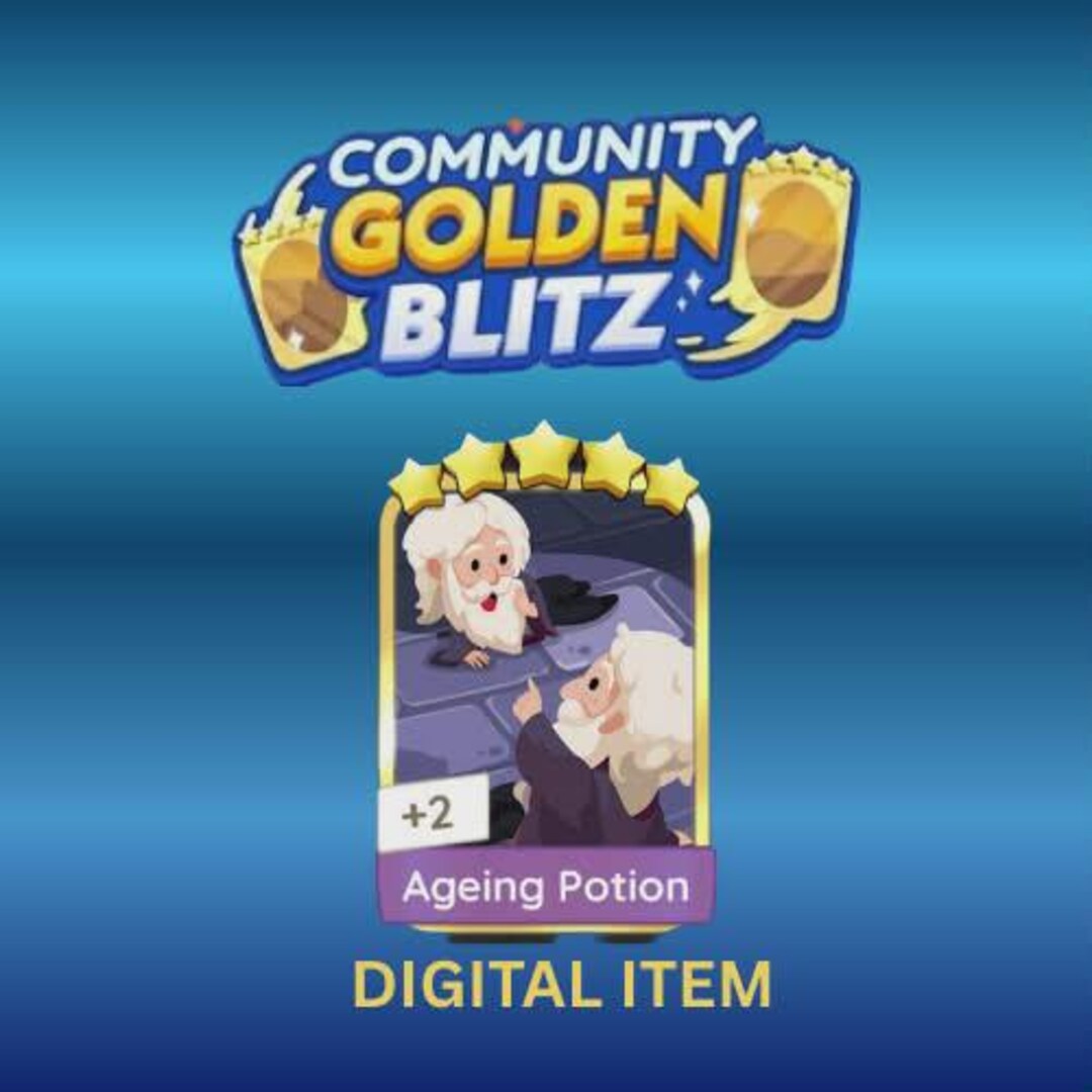 Ageing Potion 5 Star Sticker Golden Blitz - Etsy