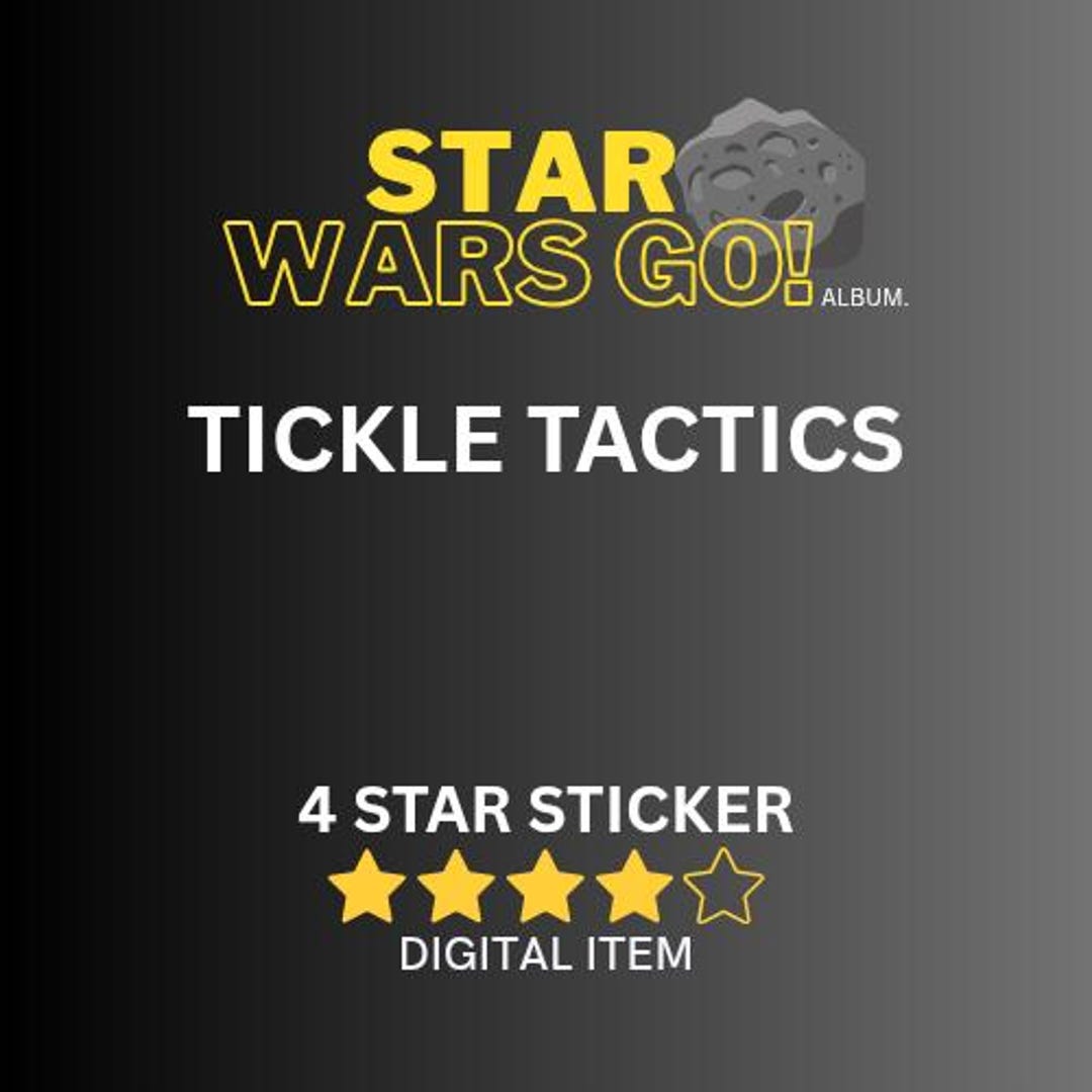 Tickle Tactics 4 Star Sticker - Etsy