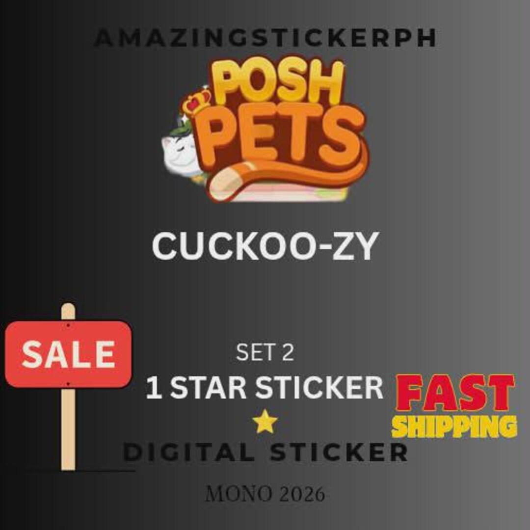 Cuckoo-zy 1 Star Sticker - Etsy