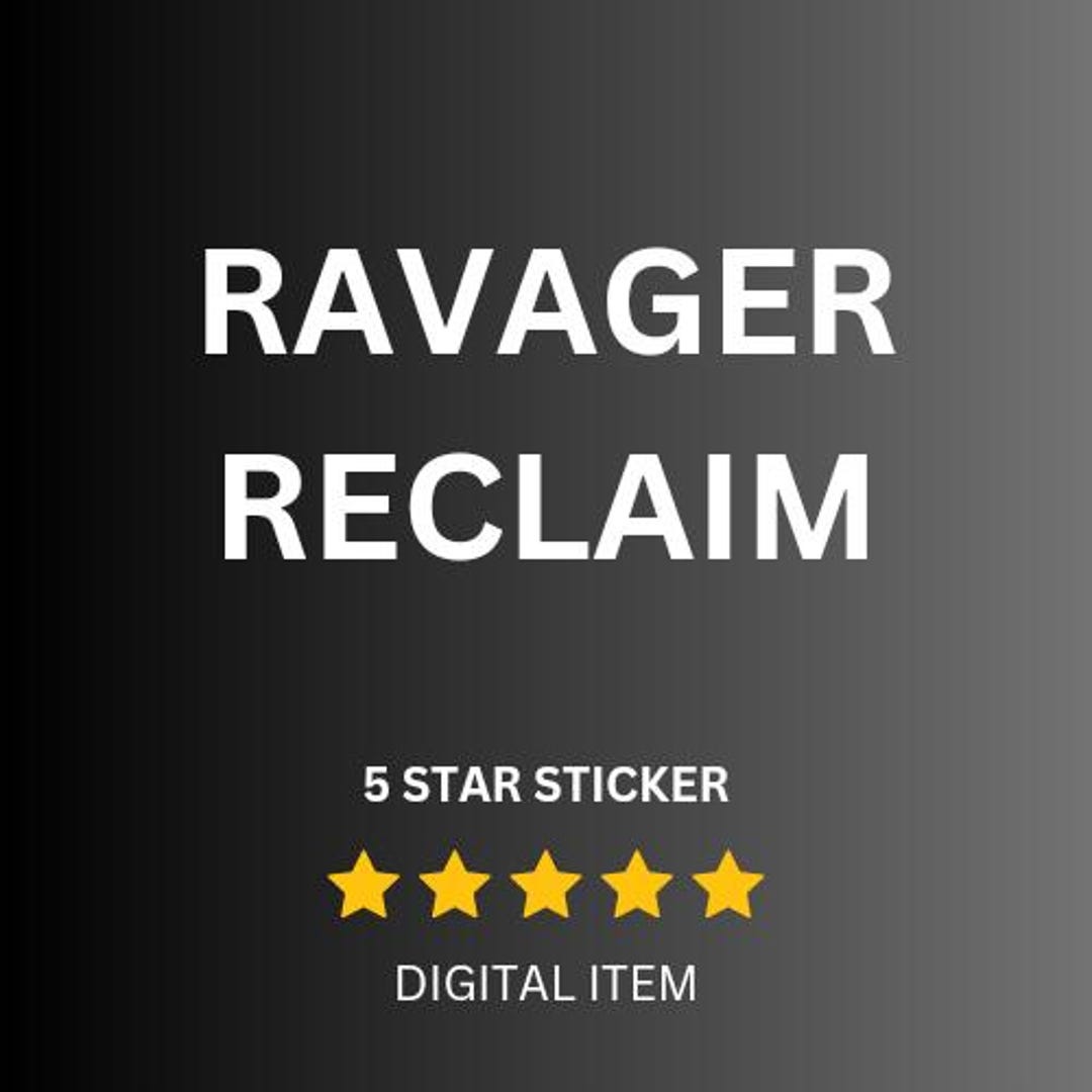 Ravager Reclaim 5 Star Sticker - Etsy