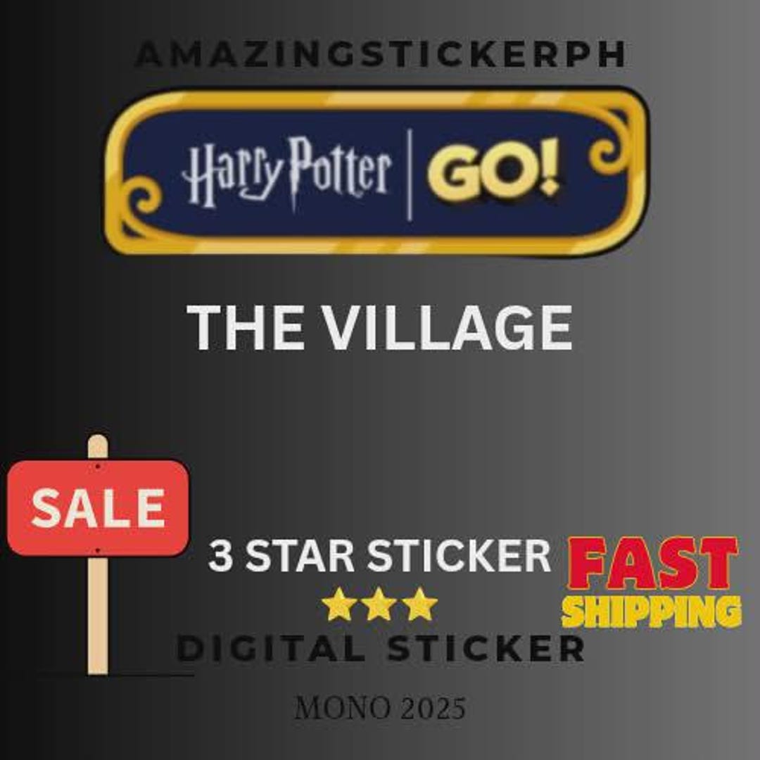 The Village 3 Star Sticker - Etsy