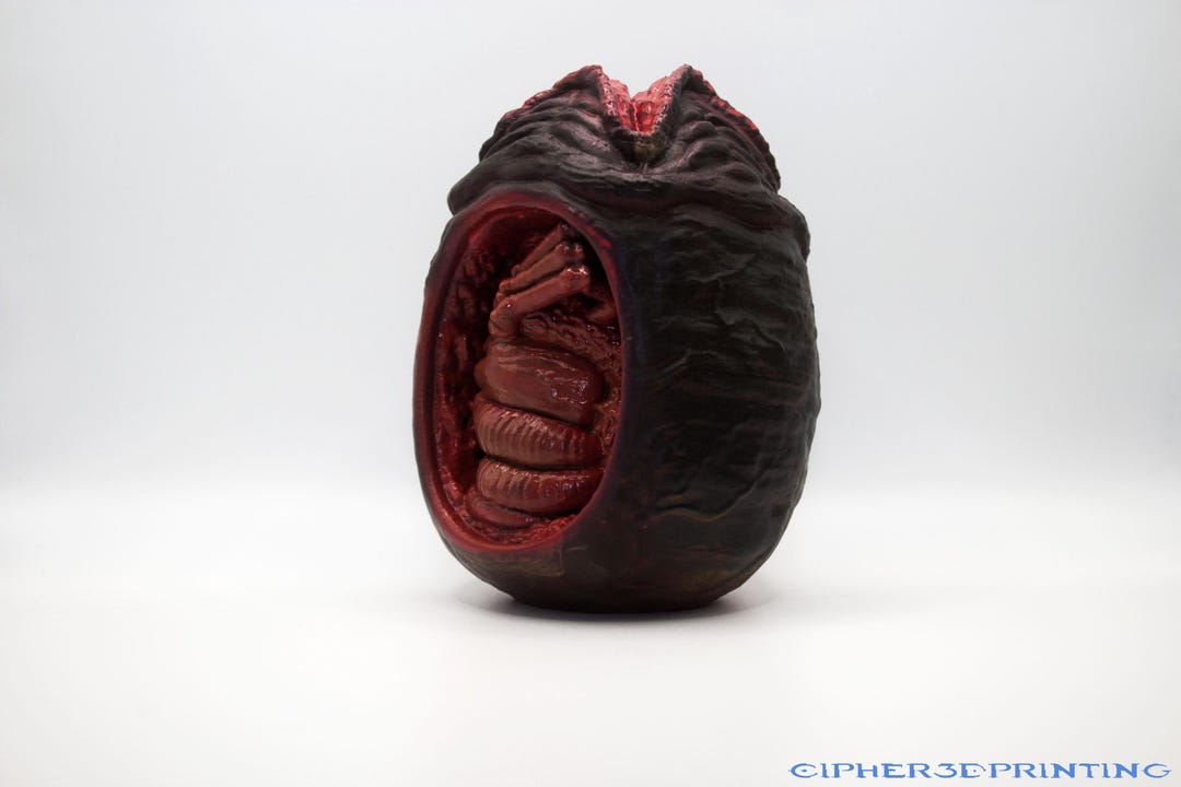 3d Printed Hand Painted Alien Ovomorph Face Hugger Egg - Etsy