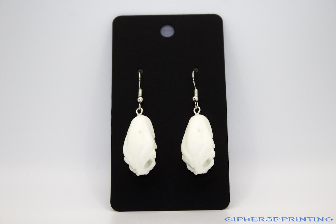 3d Resin Printed Halo Elite Skull Earings - Sangheili - Elite - Etsy