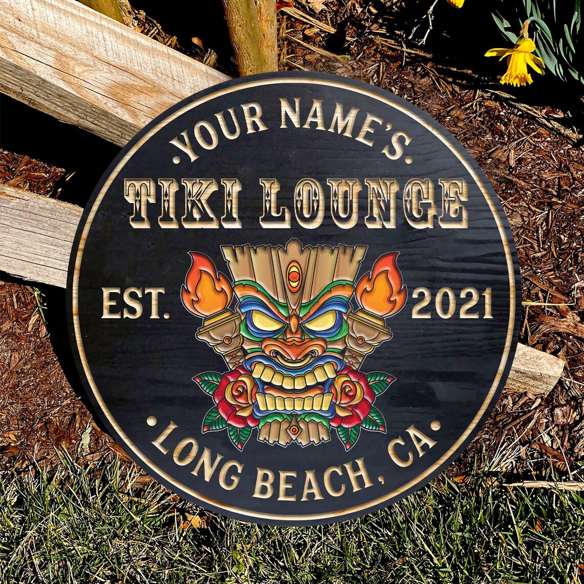 Artsy Woodsy Custom Tiki Bar Wood Sign, Summer Decor, Pool Sign ...