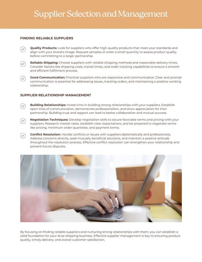 Drop Shipping Planner, Digital & Printable Drop Shipping Planner to ...