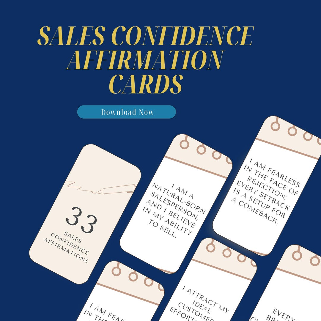 Sales Confidence Affirmation Card, Motivational Digital Cards for ...