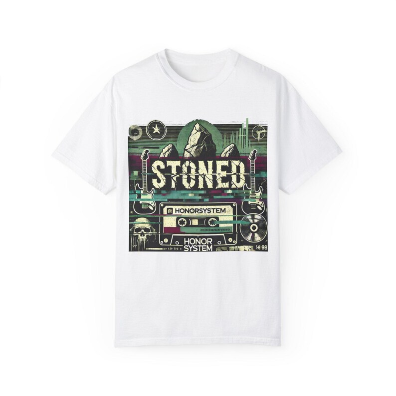 Stoned Rock and Roll Unisex Tee, Comfortable Band Tshirt, Music Lover ...