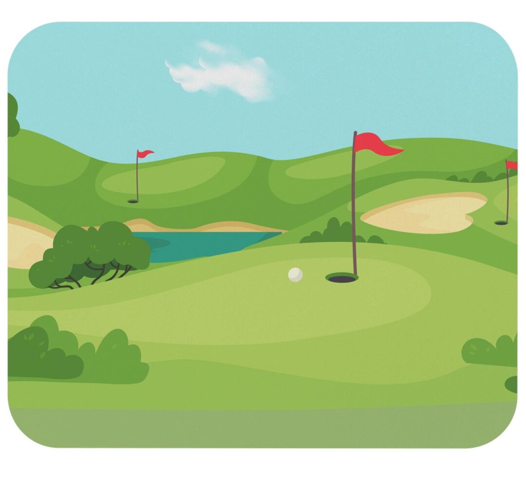 Golf Course Mouse Pad: Fun Office Desk Accessory - Etsy