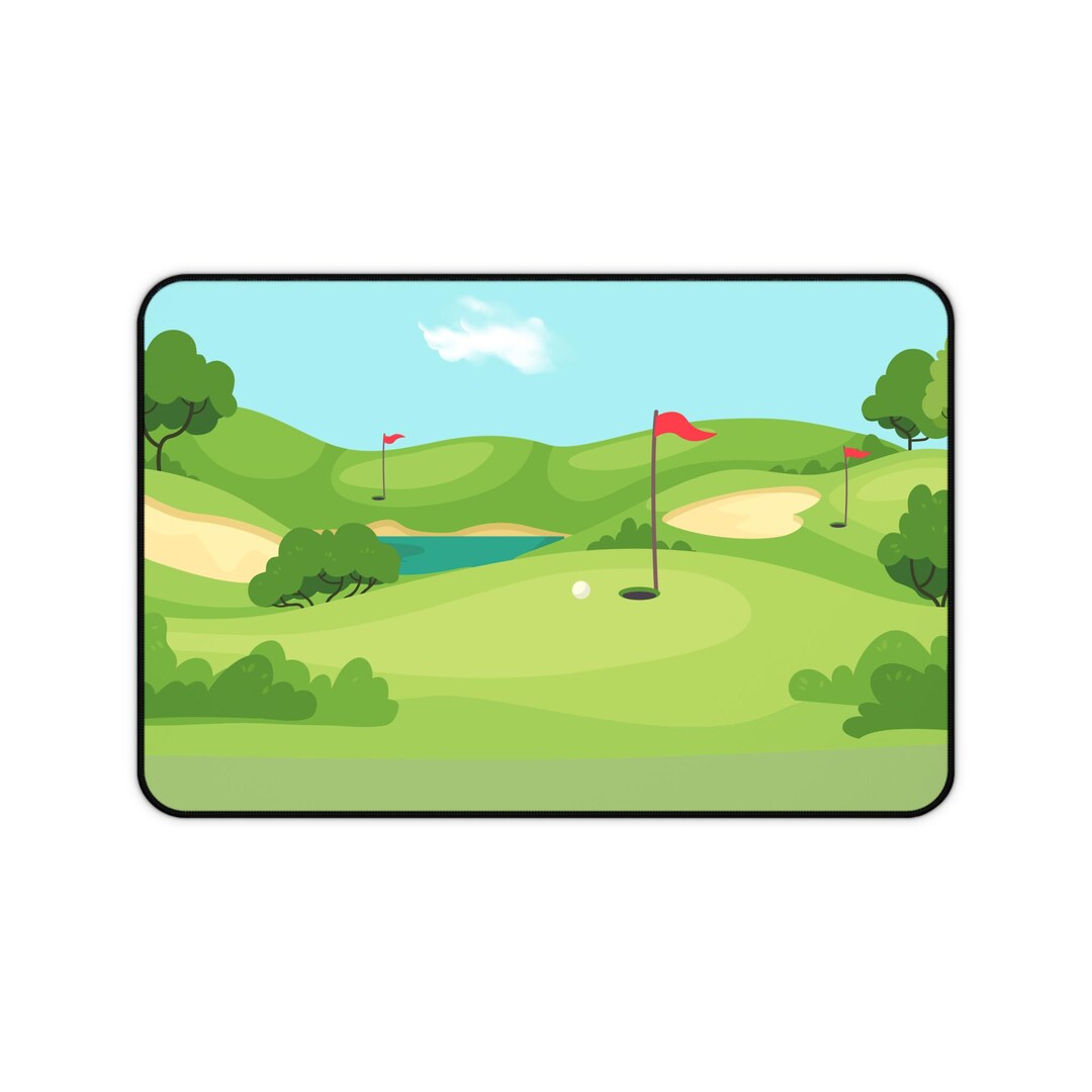 Golf-themed Desk Mat, Office Decor, Golf Gift, Personalized Workspace ...