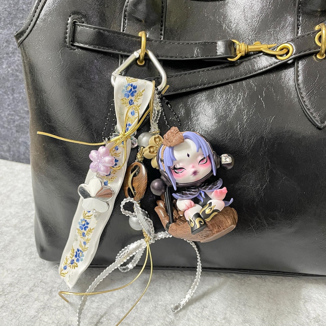 Skullpanda Keychain Bag Charms,gift for Her - Etsy