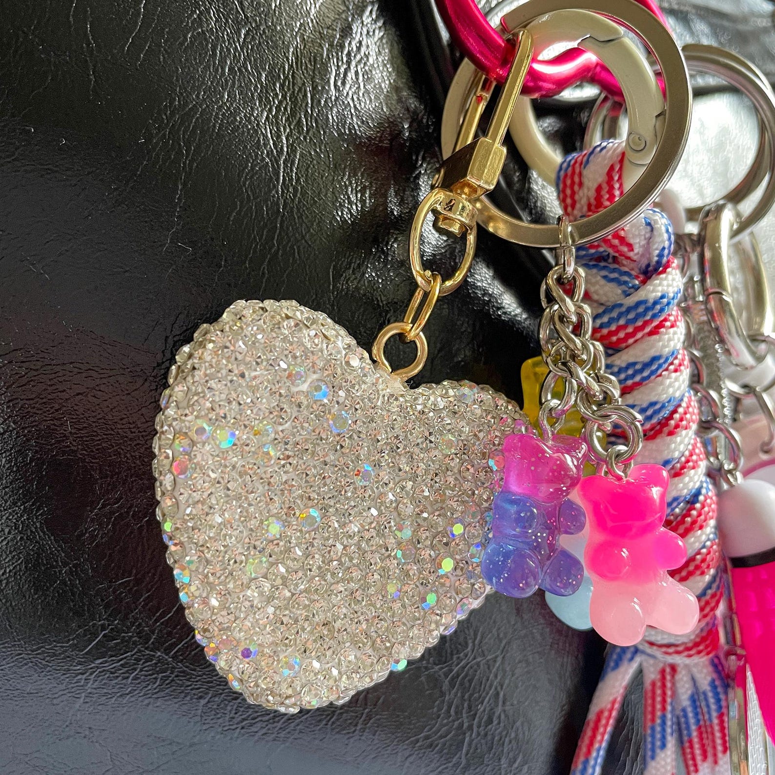 Chip Heart Rope Bag Charms,purse Bag Keychain Accessories,gift for Her ...