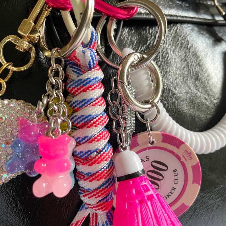 Chip Heart Rope Bag Charms,purse Bag Keychain Accessories,gift for Her ...