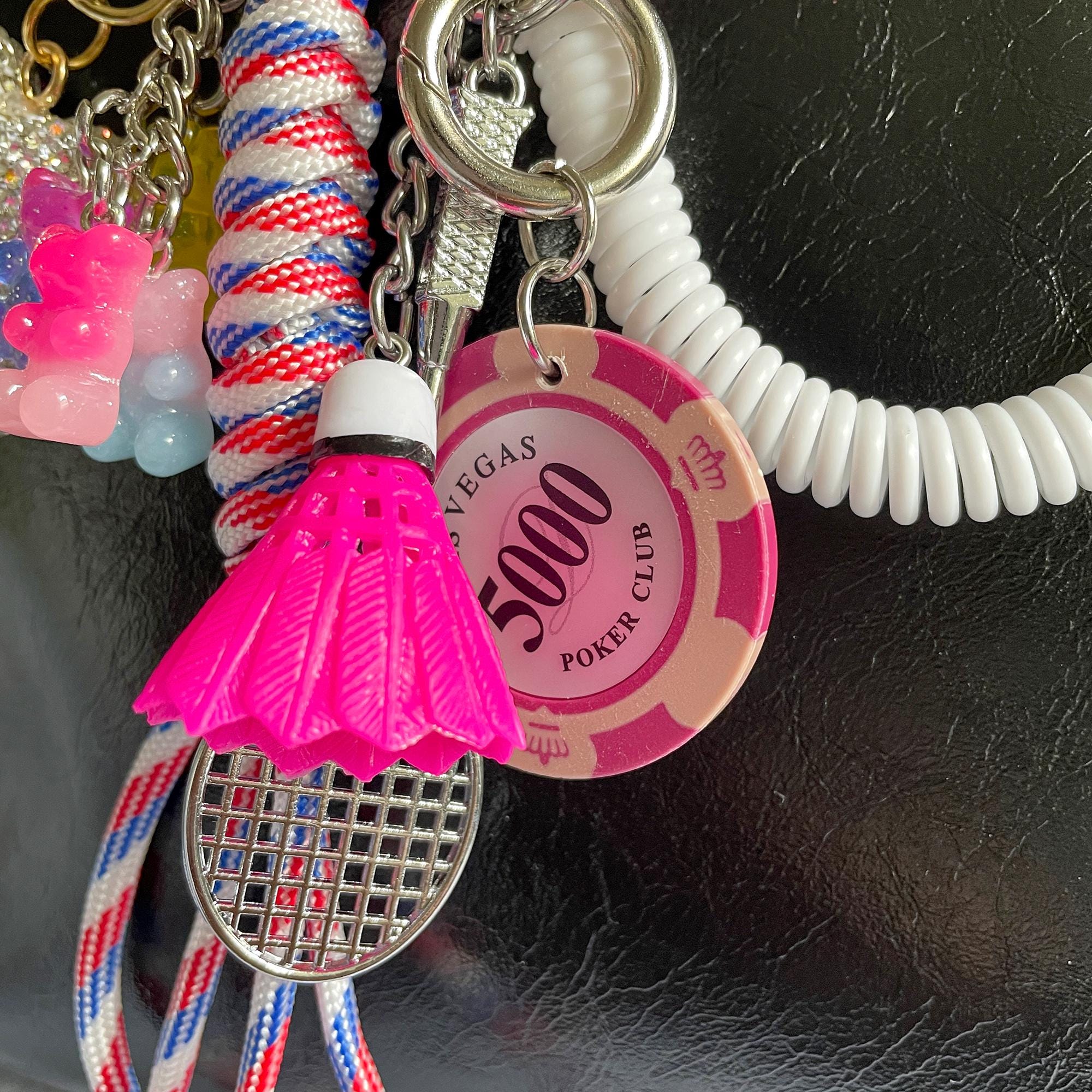 Chip Heart Rope Bag Charms,purse Bag Keychain Accessories,gift for Her ...