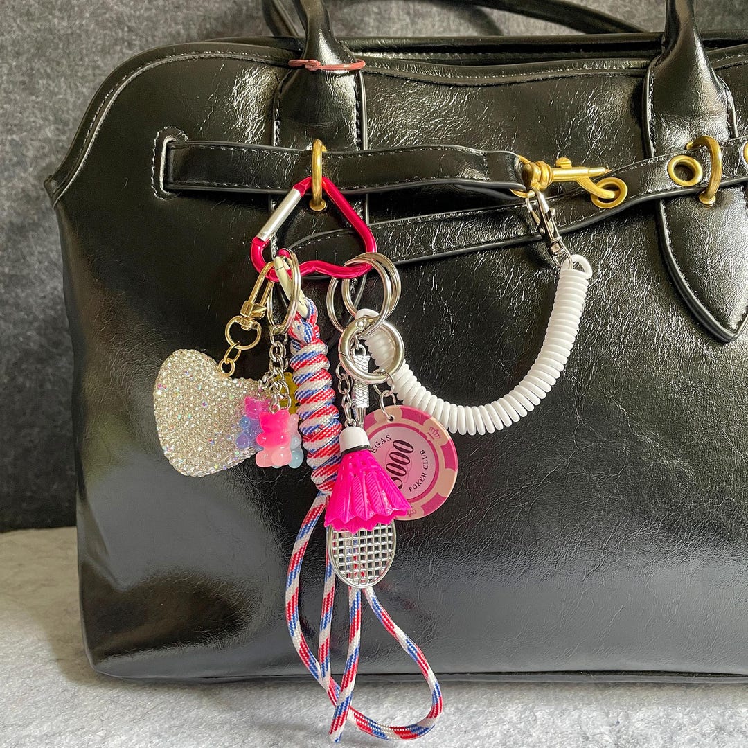 Chip Heart Rope Bag Charms,purse Bag Keychain Accessories,gift for Her ...