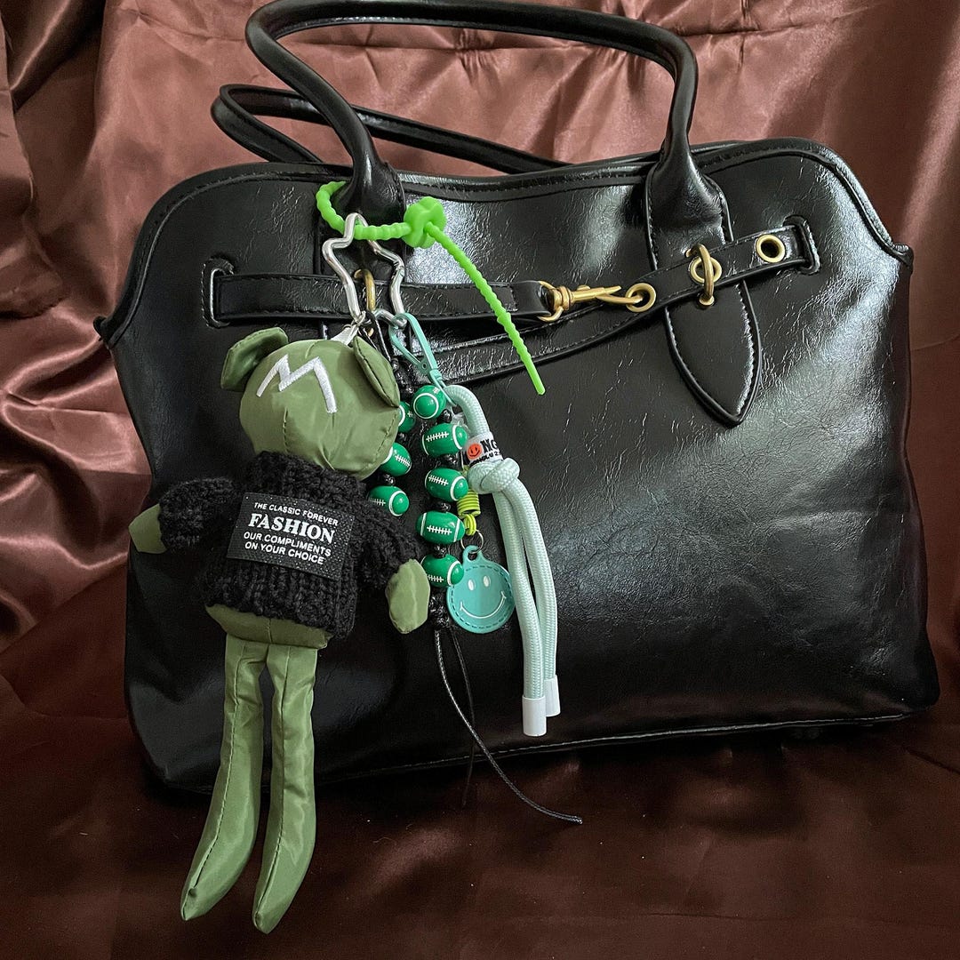 Cool Plush Bag Charms,rope Bag Charm,purse Bag Keychain Accessories - Etsy