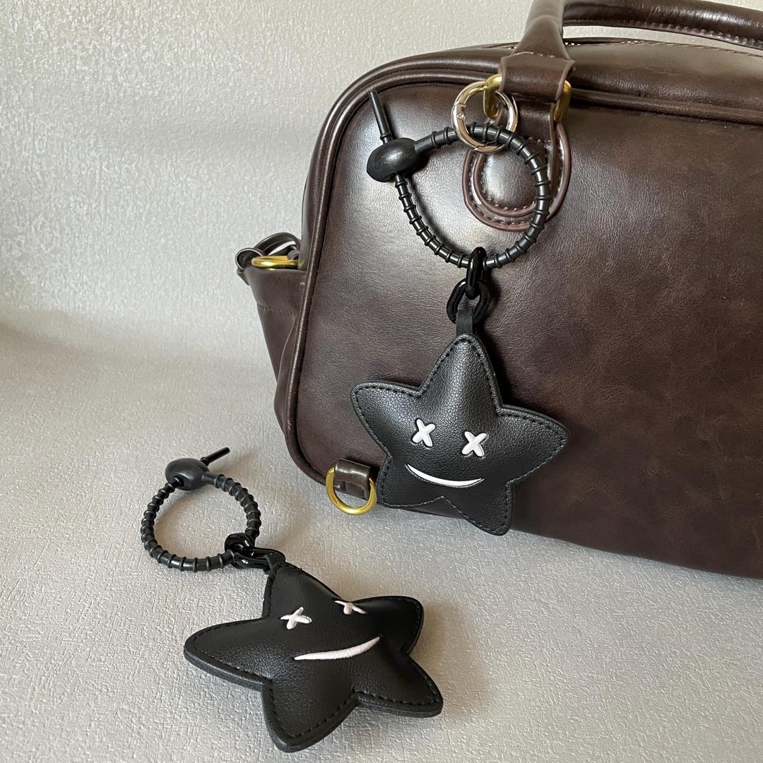 Artificial Leather PU Star Bag Charm, Simple Handbags Accessory - Etsy