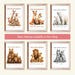 Fox Family Art Print, Animal Family Portrait Print, Custom Fox Family ...
