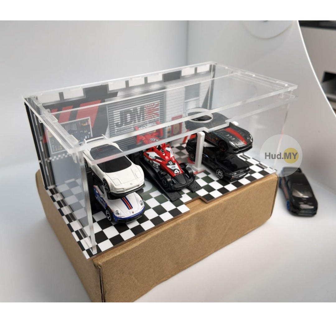 Hot Wheels Garage Diorama JDM Advance Display Acrylic 3 Mm for Hot ...