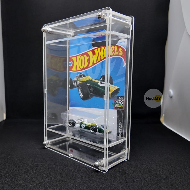 Acrylic Display for Hot Wheels Card Mainline 3mm Display Case Diorama ...