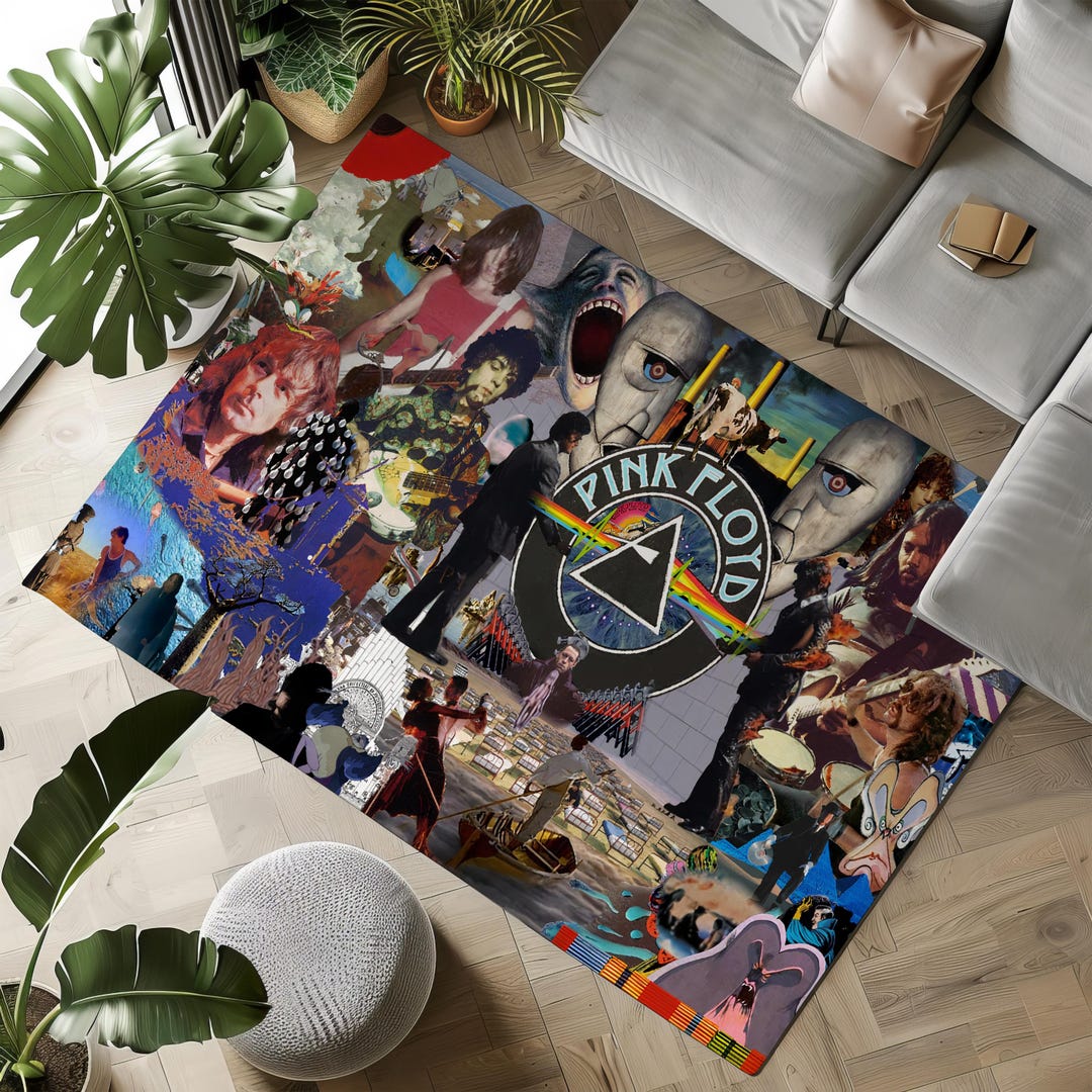 Pink Floyd Album Art Legacy Rug - Iconic Retro Music Carpet, Perfect ...