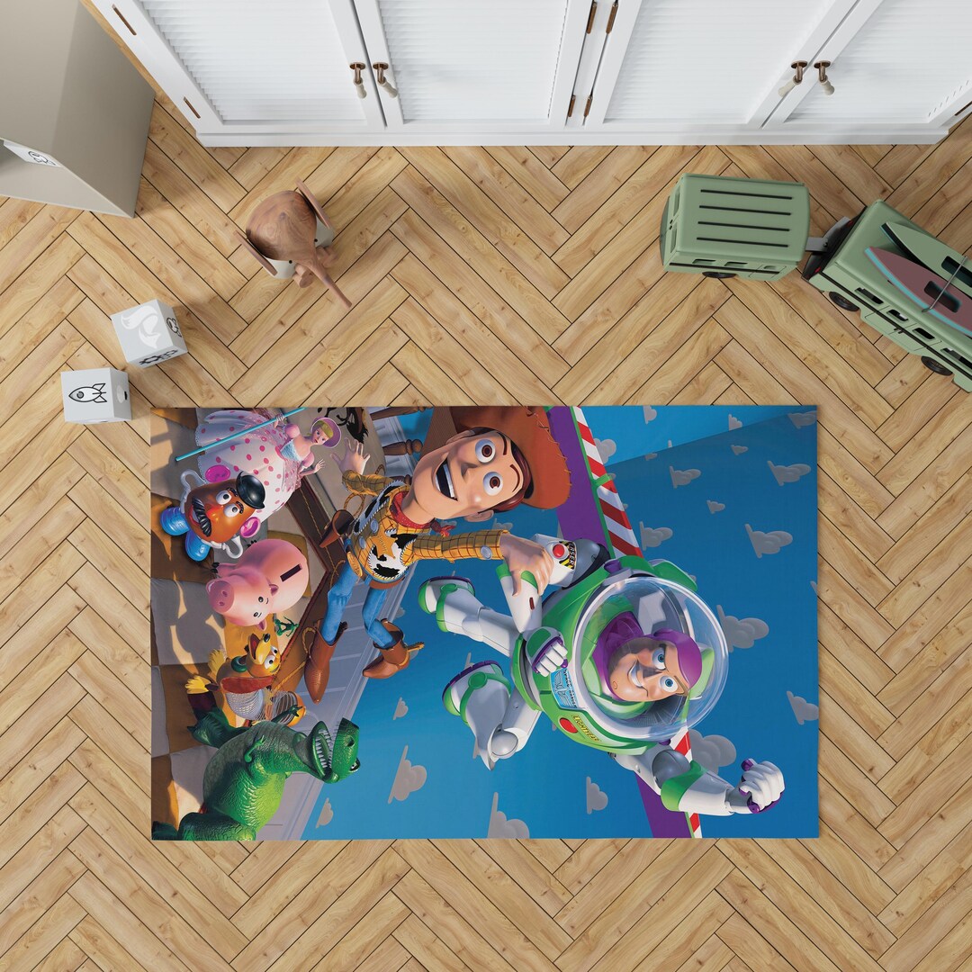 Toy Story Kids Room Rug Washable Non-slip Disney Carpet, Perfect Gift ...
