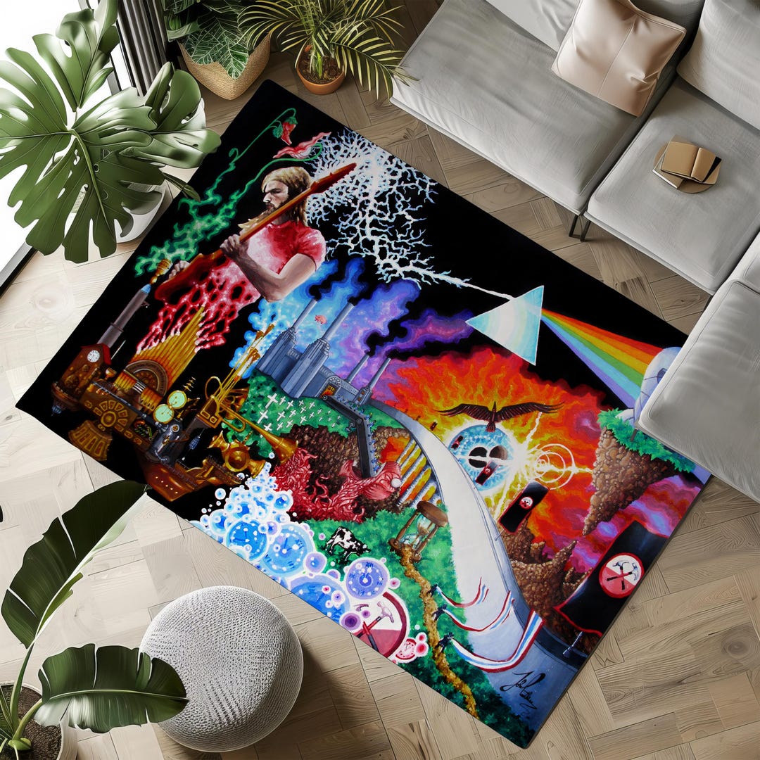 Pink Floyd Album Covers Legacy Rug - Retro Music Carpet, Perfect for ...