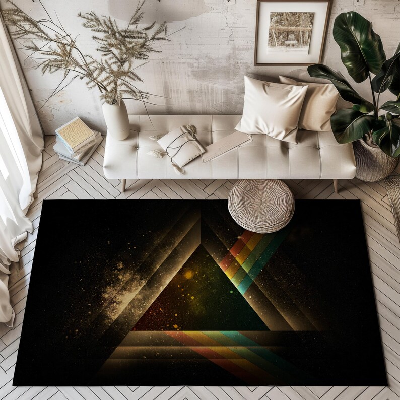 Pink Floyd Dark Side of the Moon Heritage Rug Iconic Retro Music Carpet ...