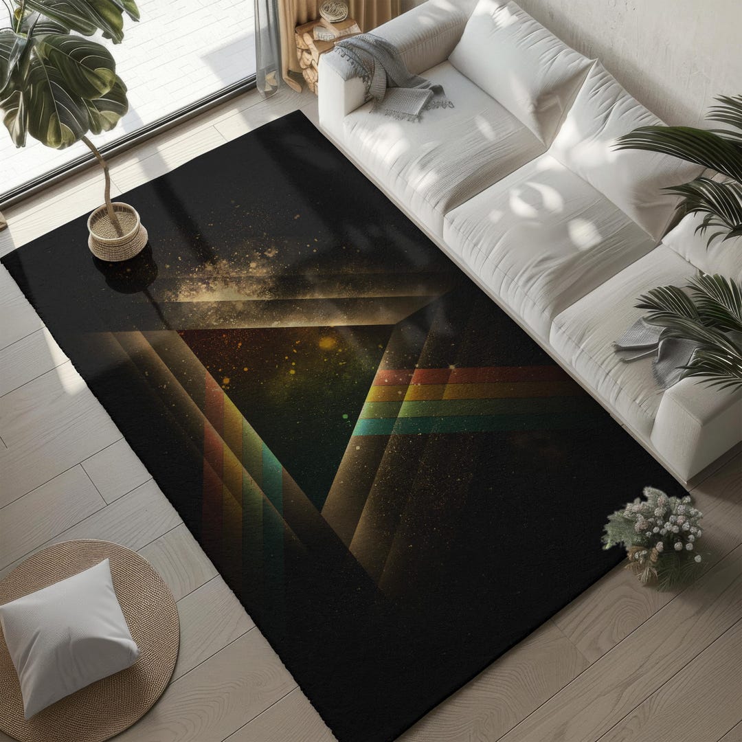 Pink Floyd Dark Side of the Moon Heritage Rug - Iconic Retro Music ...
