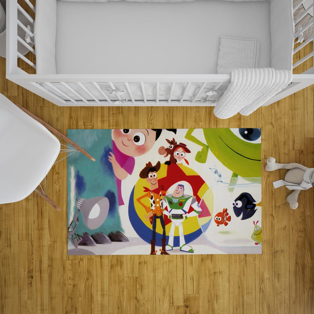 Toy Story Kids Room Rug – Non-slip Washable Nursery Carpet, Perfect ...
