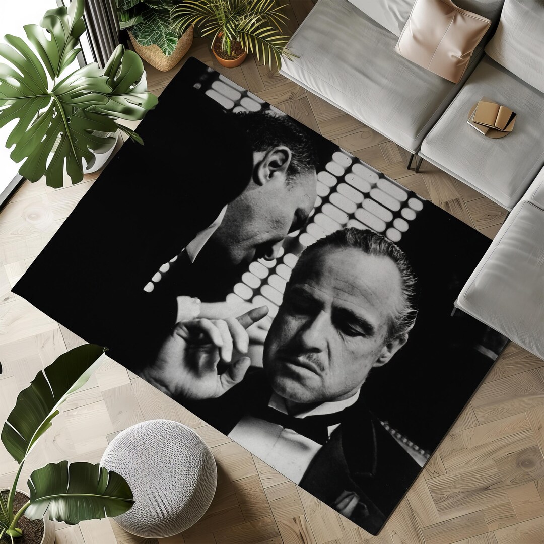 The Godfather Rug Man's Cave Decor, Perfect Gift for Movie Lovers, Non ...
