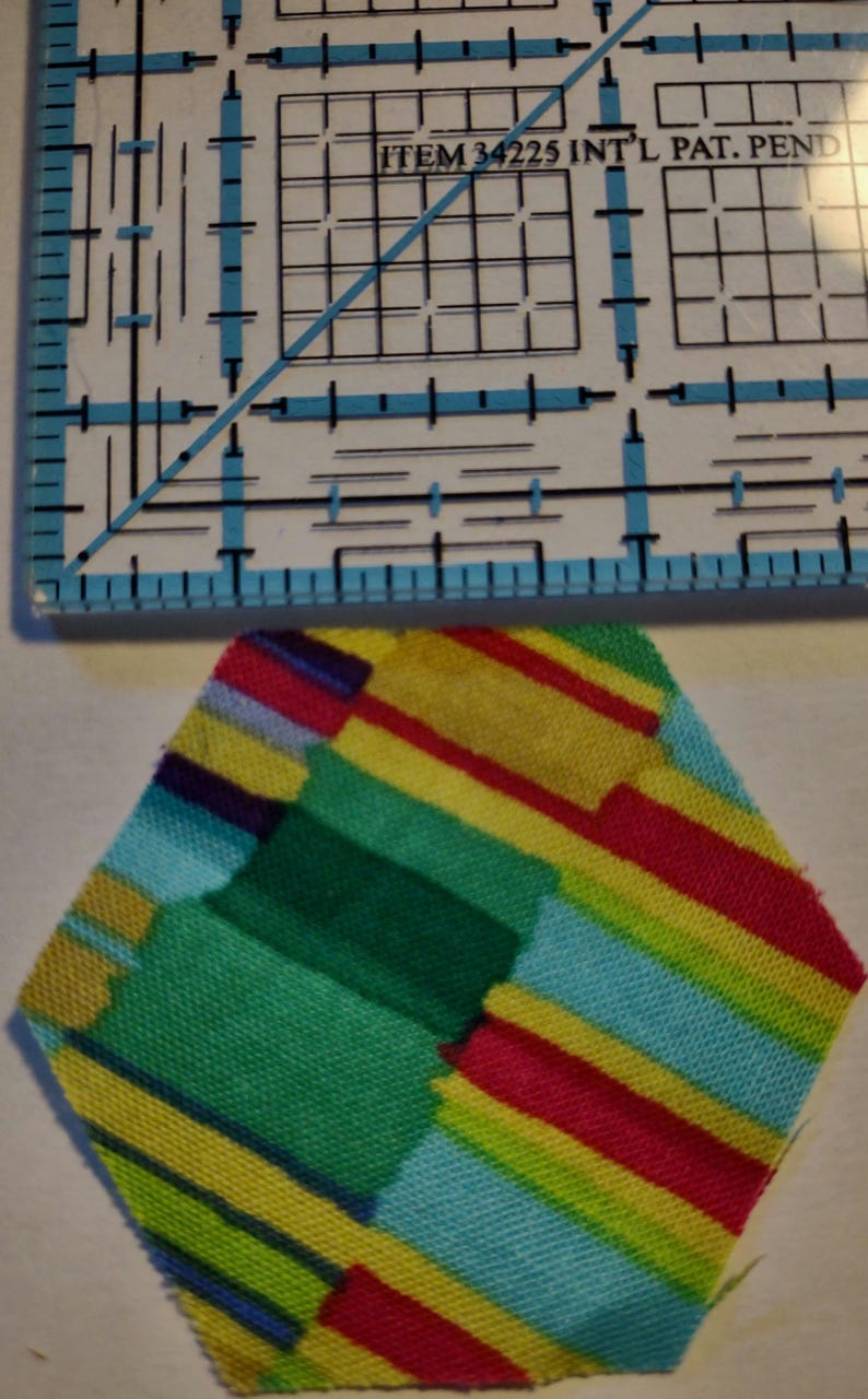 Precut Cotton Fabric Hexagons X 100 Stashbuilder English Paper Piecing ...