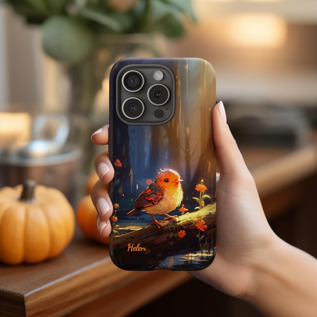 Personalized Robin Phone Case, Cute Robin Phone Case, Robin Bird Phone ...
