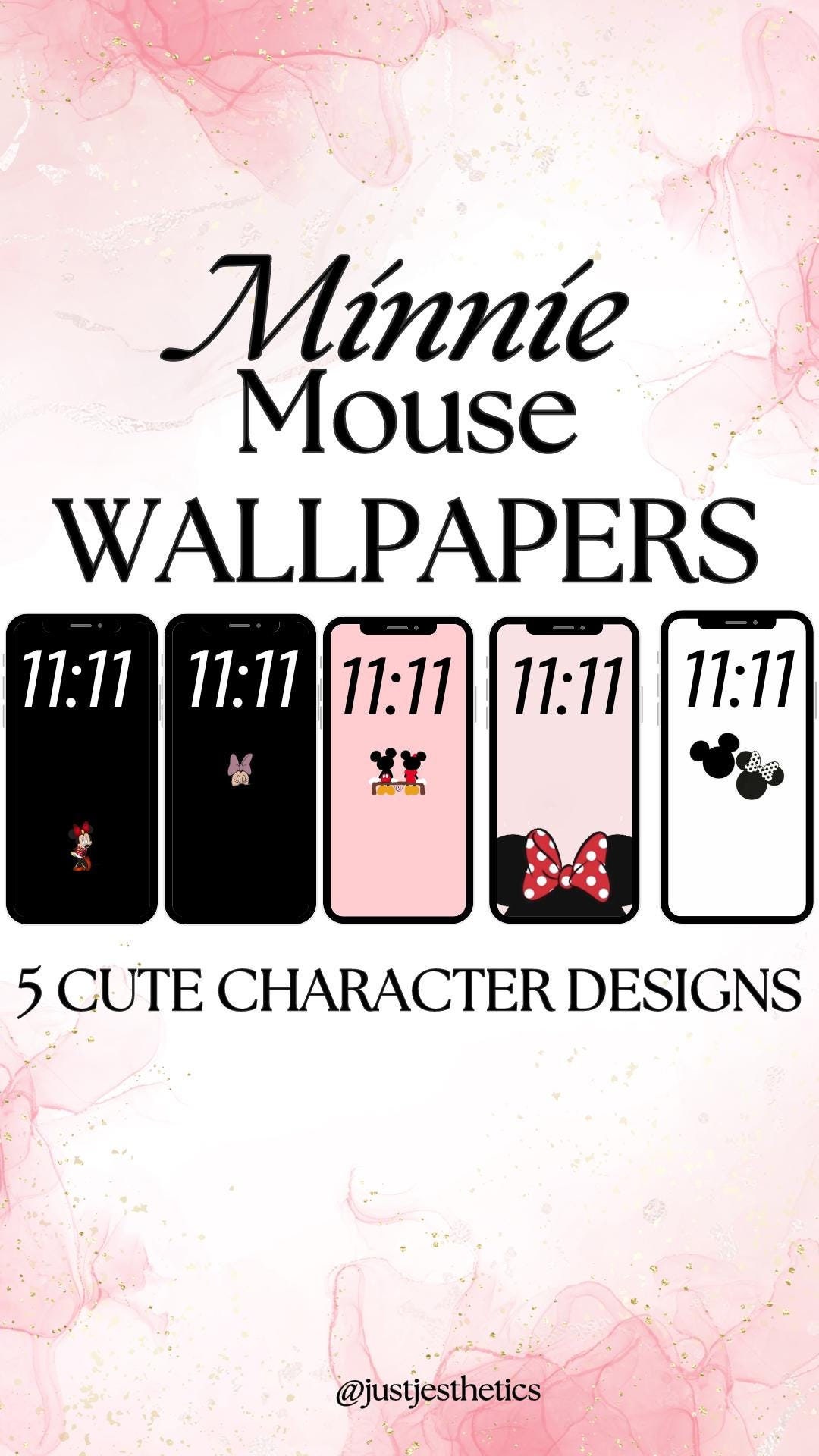 Cartoon iPhone Wallpapers- Minnie Mouse- Ios Wallpaper-cellphone ...