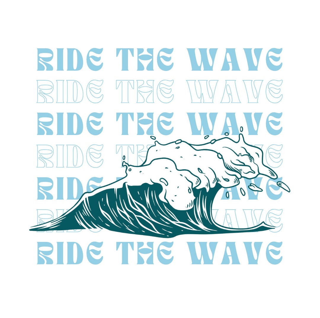 Ride the Wave Digital Template - Etsy