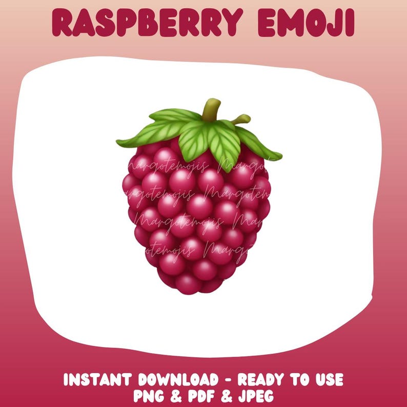 Raspberry Emoji Raspberry Emotes, Cute and Exclusive Emotes, Ready to ...
