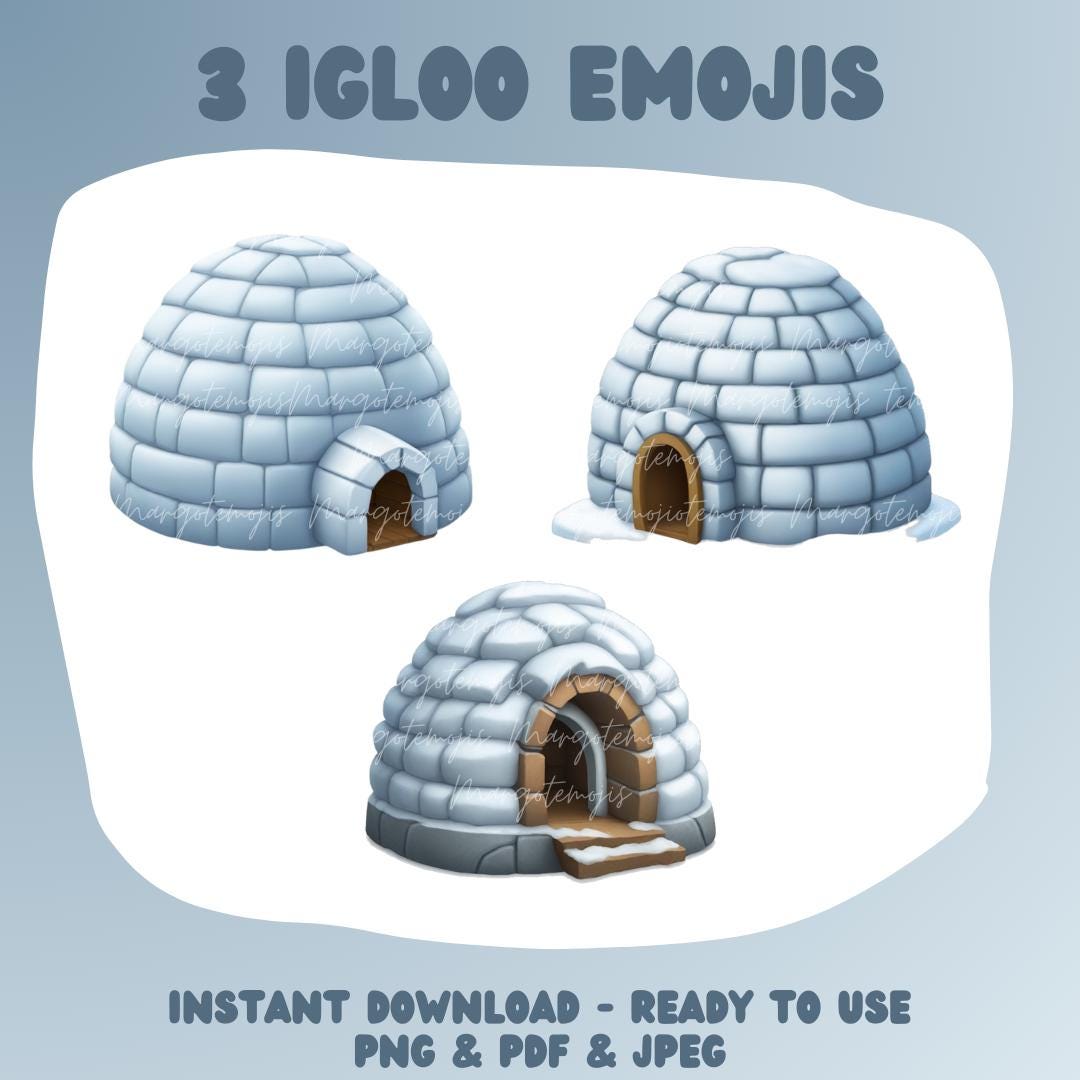 Cute Igloo Emoji Bundle 3 Emotes, Cute and Exclusive Emotes, Ready to ...