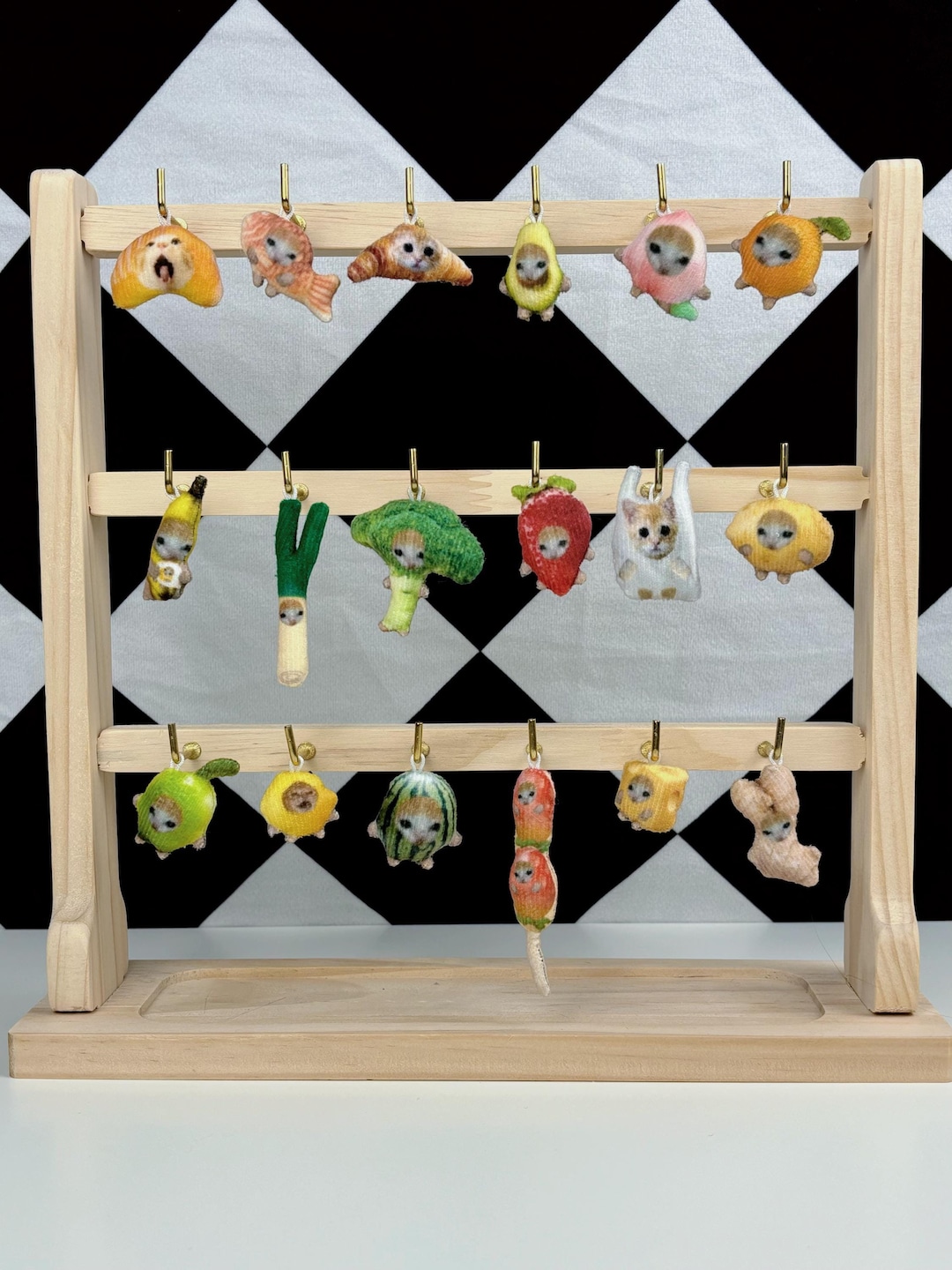 Cat Memes Plush Keychains Banana Cat Happy Cat Mini Size Silly Cat Meme ...