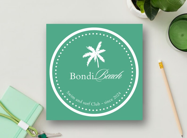 Bondi Beach - Swim and Surf Club Logo - Etsy